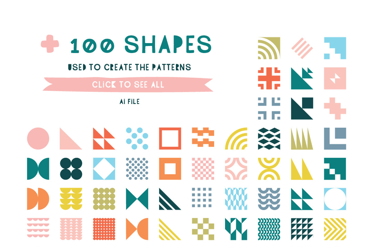 (Super Fun) Geometric Patterns, a Pattern Graphic by Anugraha Design