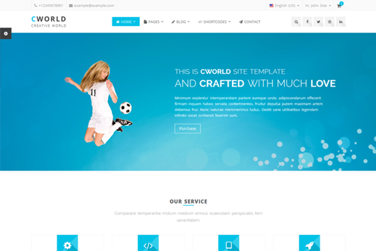 CWorld - Multi Purpose Site Template, a HTML Template by CantoThemes | Creative Market