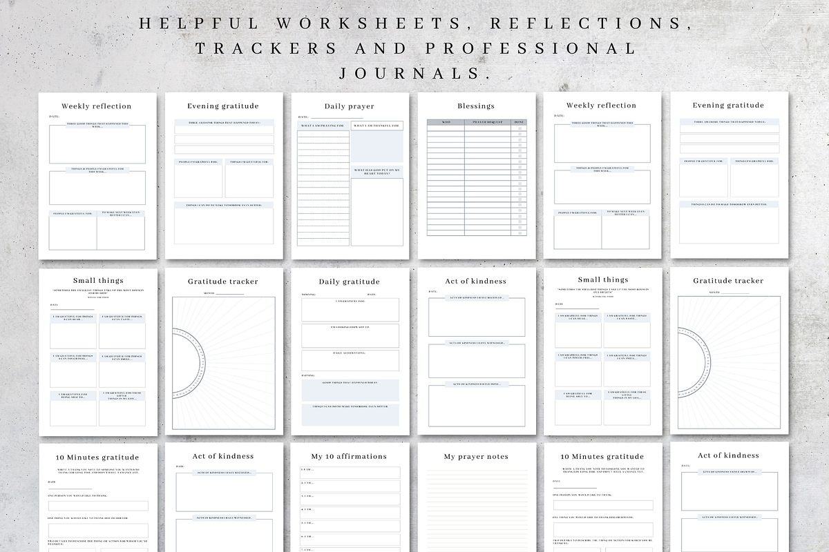 Printable Prayer Journal Pages A5/A4, a Stationery Template by ...