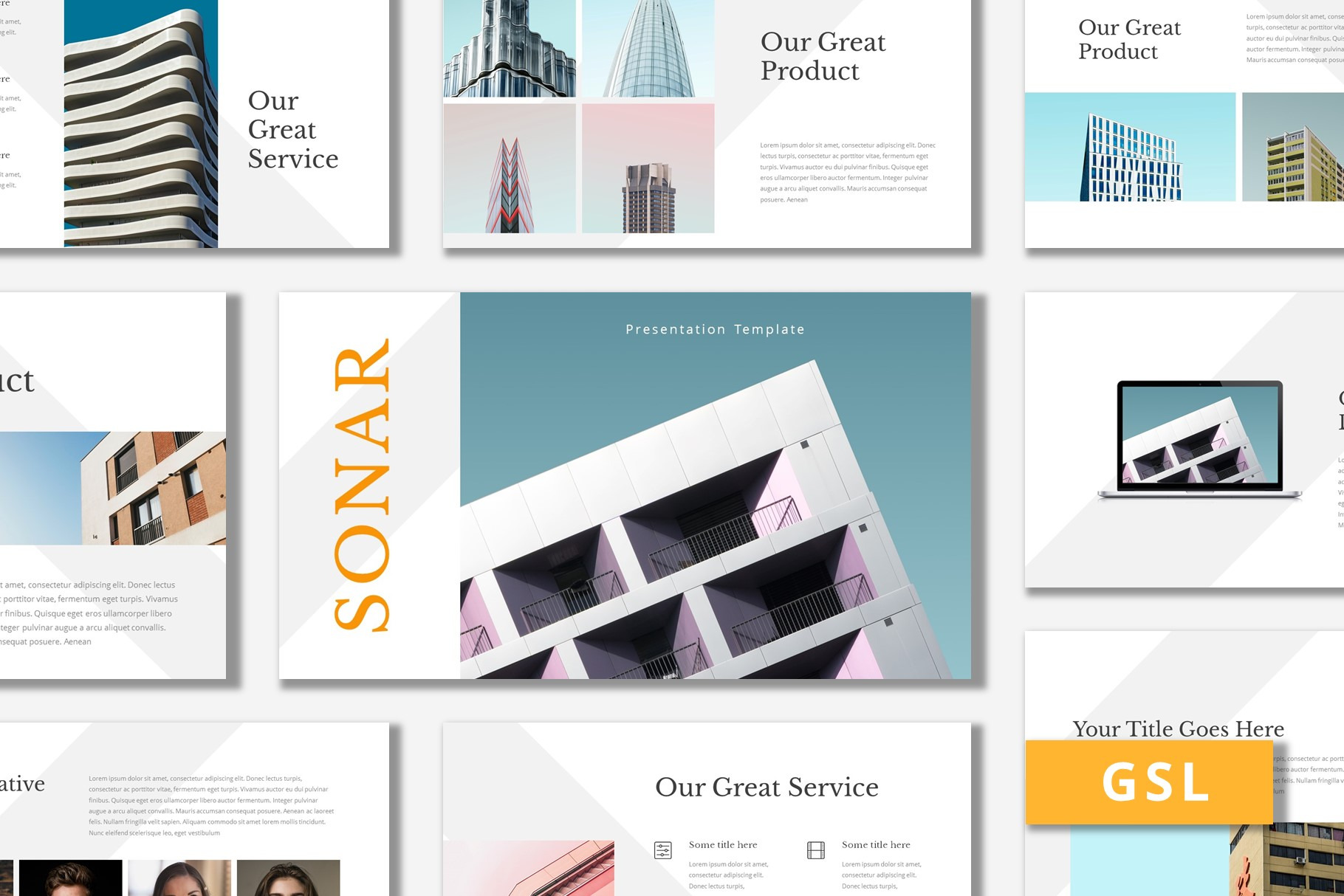 Sonar - Google Slides Template | Presentation Templates ~ Creative Market