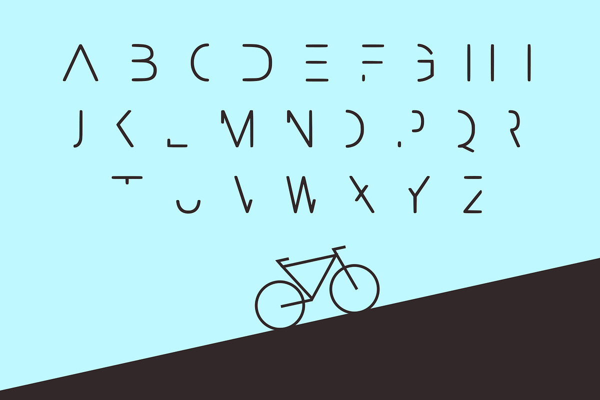 AXE - A Minimalist Font, a Font by Dene Studios