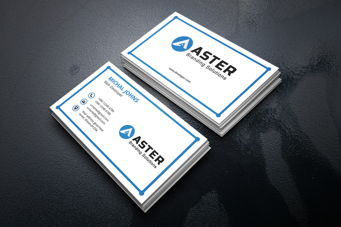 Business Card, a Business Card Template by UI_Expert