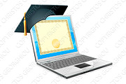 Education laptop concept, an Education Illustration by Christos Georghiou
