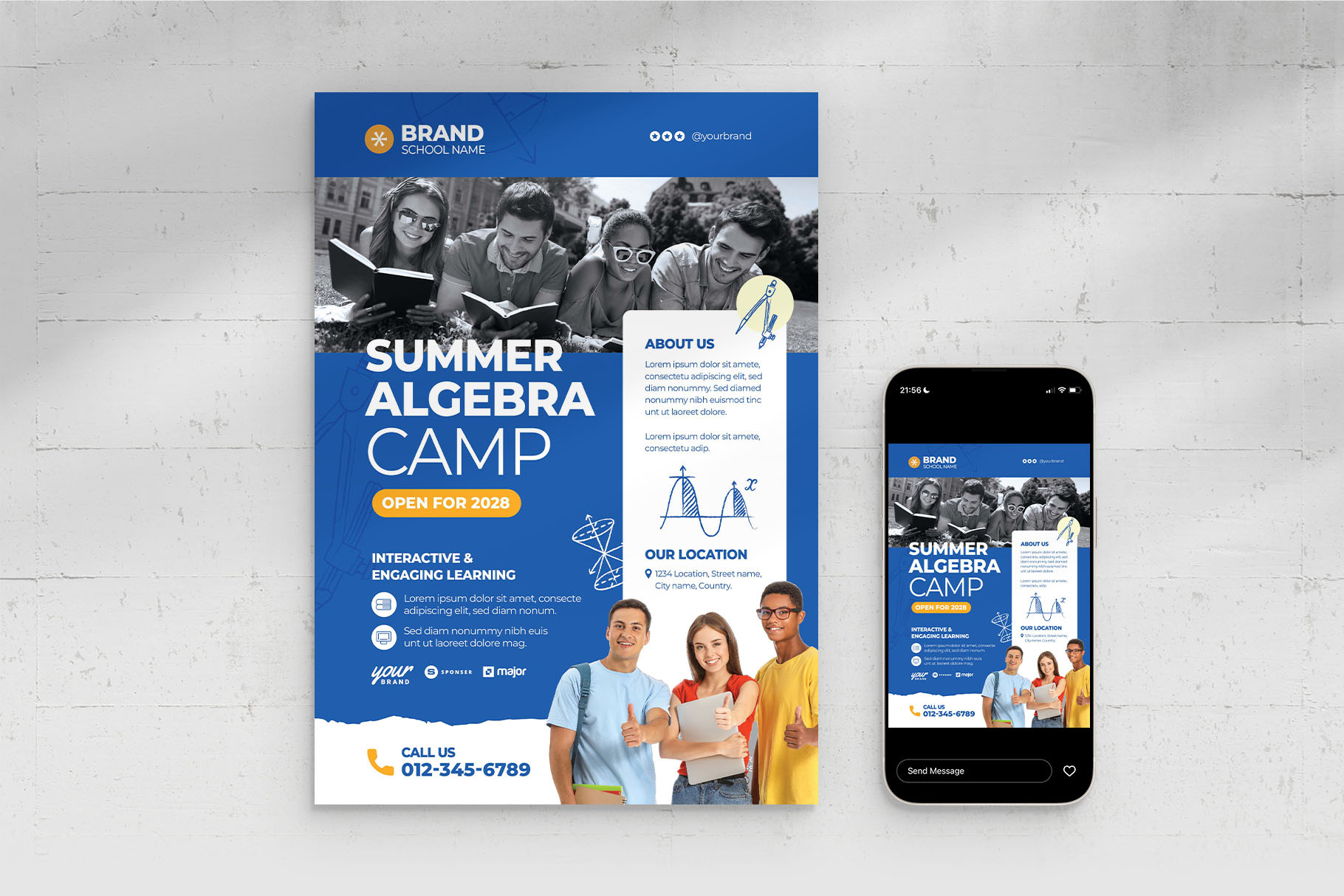 College Education Flyer Template, a Flyer Template by BrandPacks