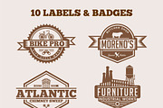 10 LABELS & BADGES VOL2, a Branding & Logo Template by shazi