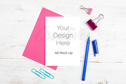 A6 Greetings Card Stock Photo, a Print Template by Creatives STOCK
