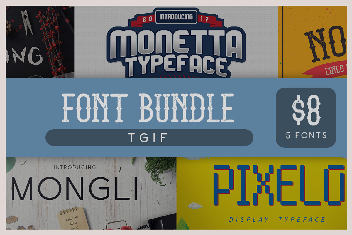 TGIF Font Bundle - 5 Fonts, a Font by TGIF.STD
