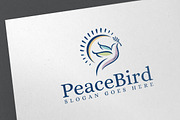 Peace Bird Logo, a Branding & Logo Template by emotions76