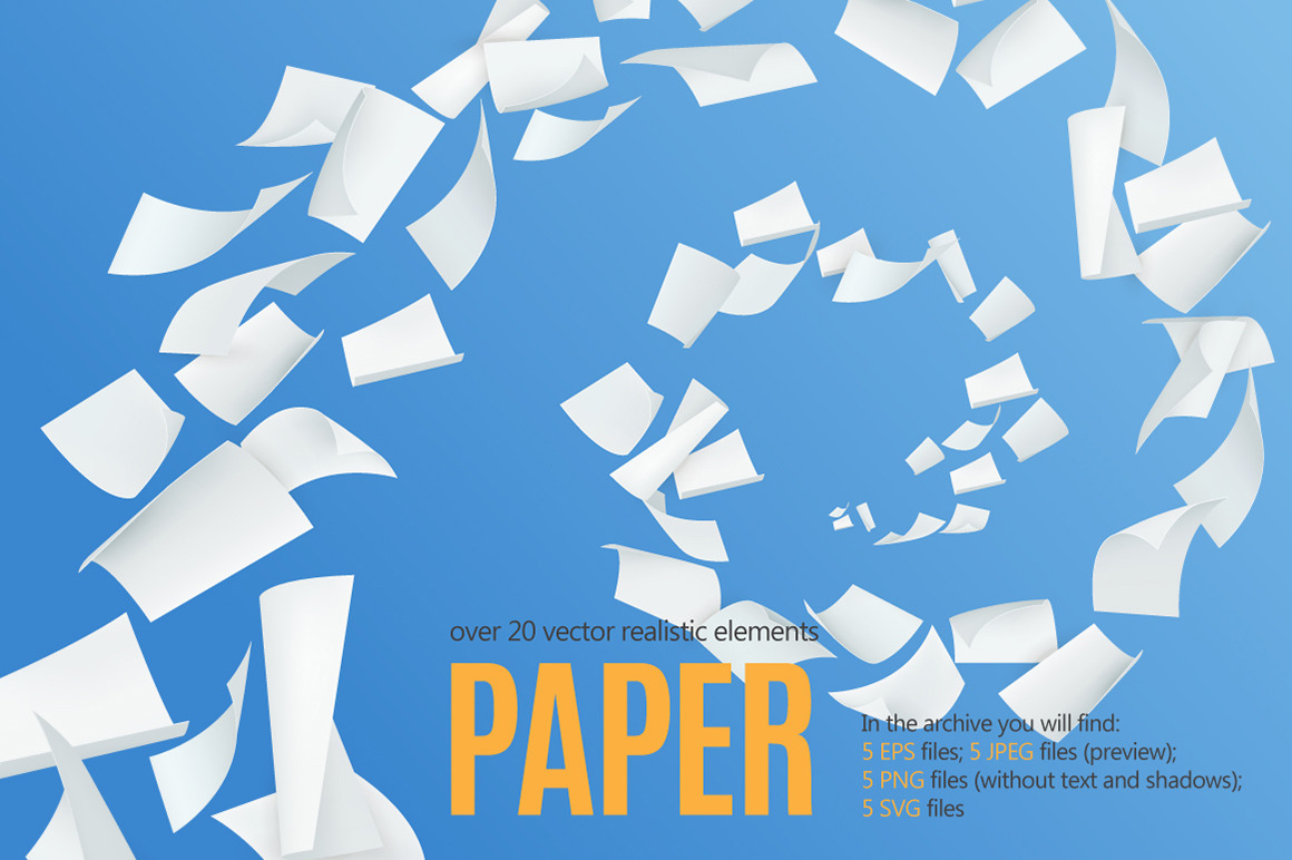 Paper Abstract Set | Decorative Illustrations ~ Creative Market