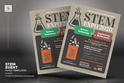 STEM Event Flyer Templates, a Flyer Template by kinzi21 | Creative Market