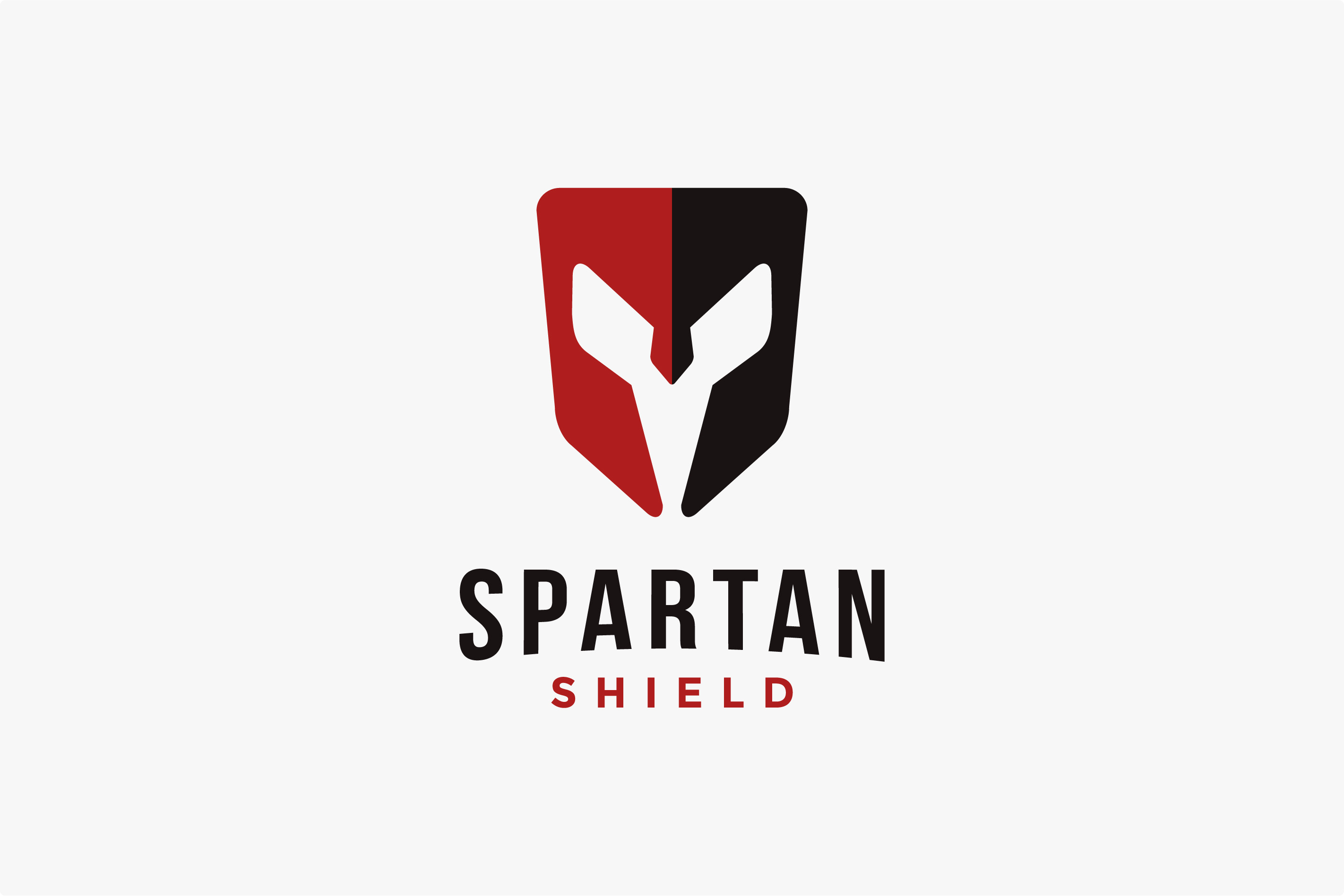 Spartan helmet shield logo icon, a Branding & Logo Template by DOMHOUZE