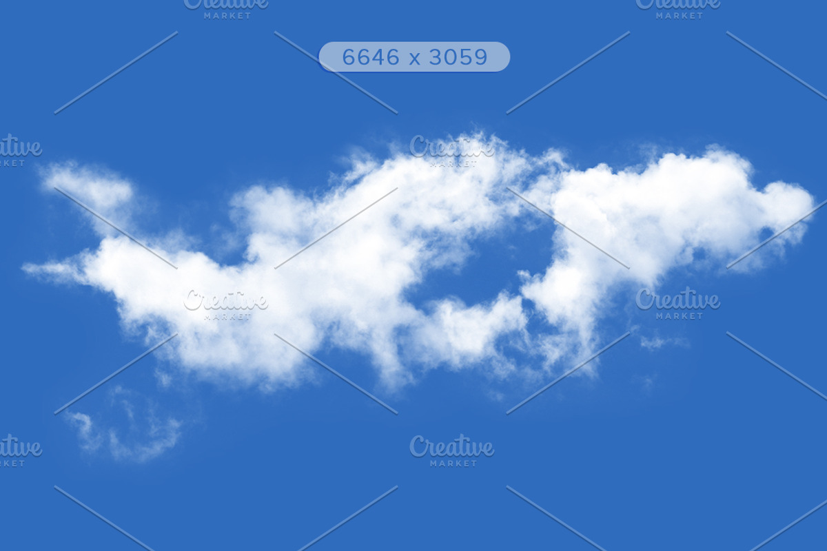 Clouds Isolated 2.0, an Object Graphic by pixelworkz