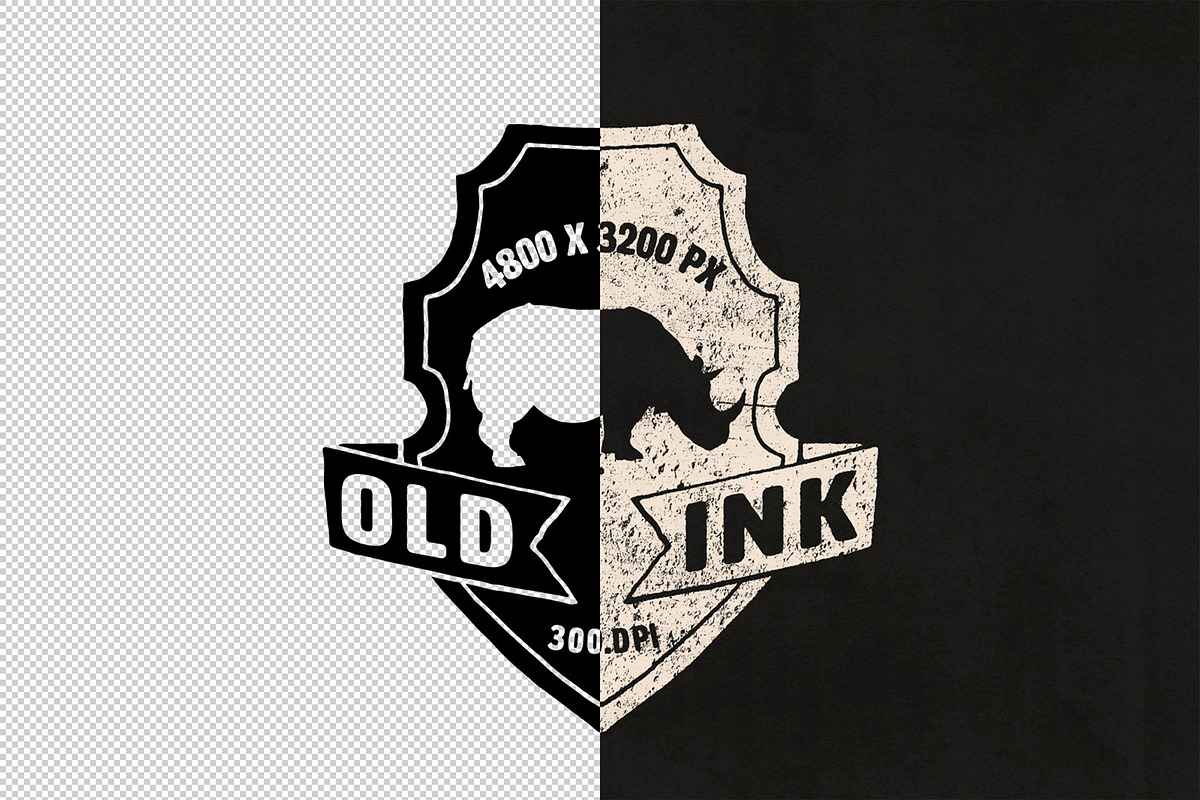 Old Ink Photoshop Mockup, a Templates & Theme by Medialoot