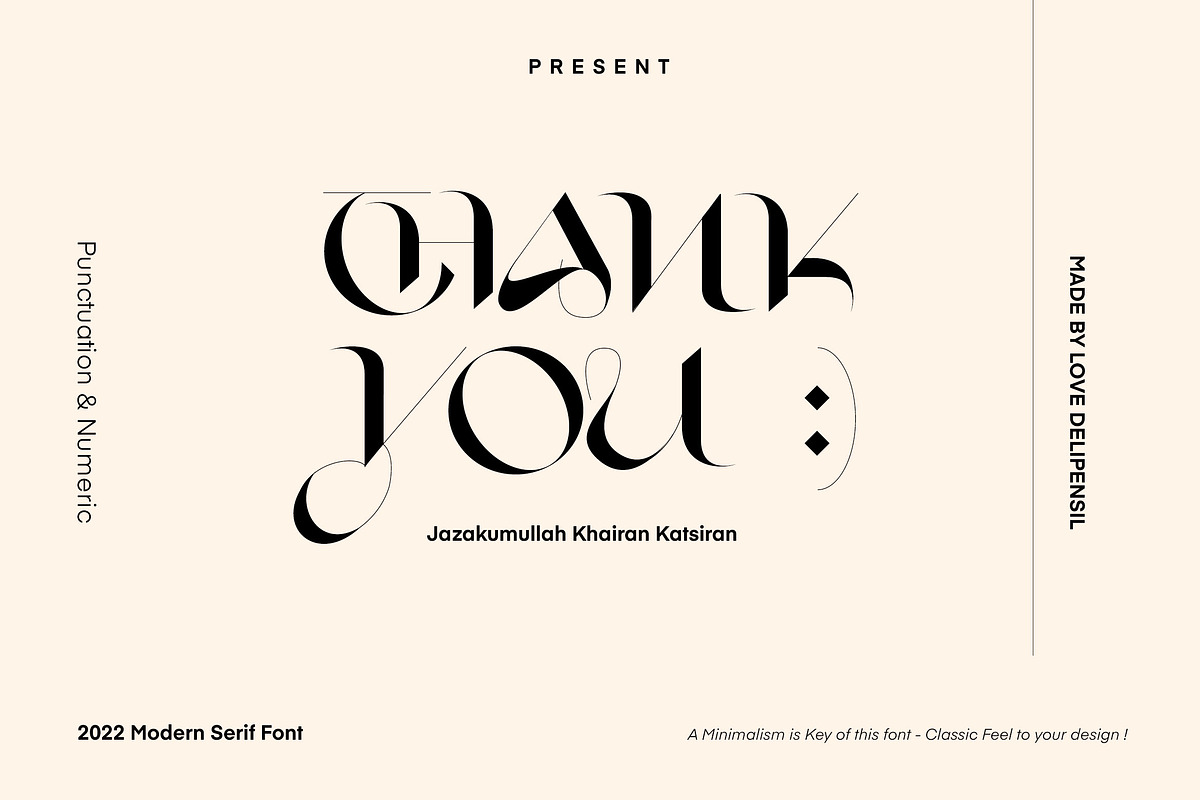 TBD - Modern Serif Typeface, a Serif Font by delipensil