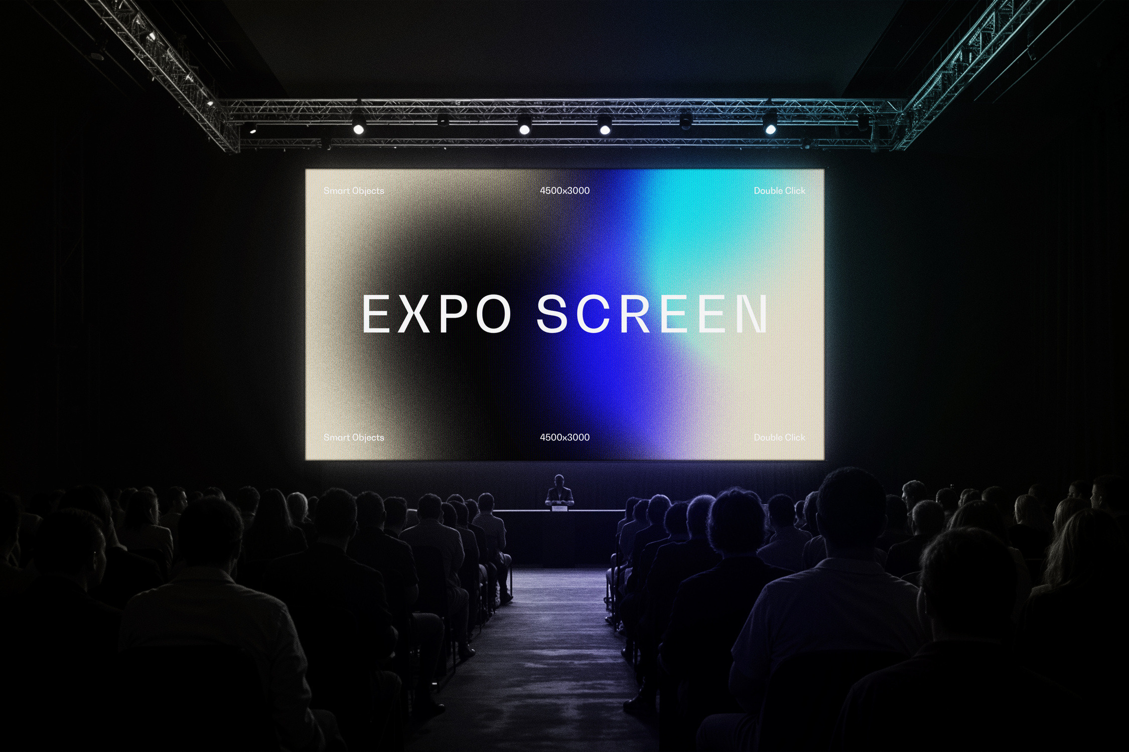 Expo Stage Screen Mockup, an Advertising Mockup by Design Squad