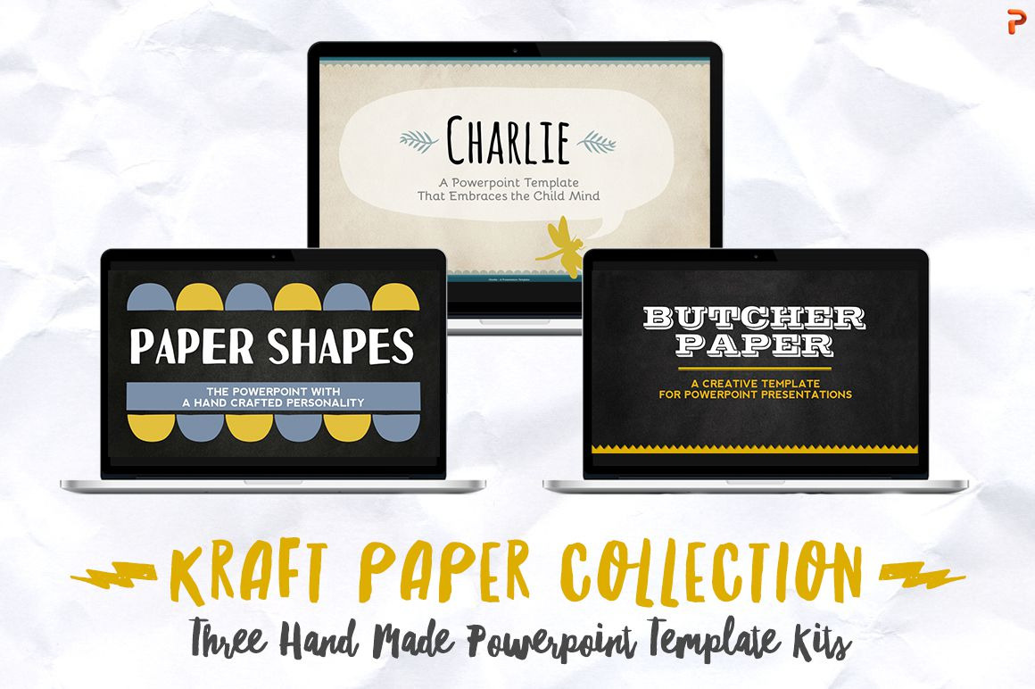 Kraft Paper Powerpoint Bundle, a Presentation Template by Blixa 6 Studios