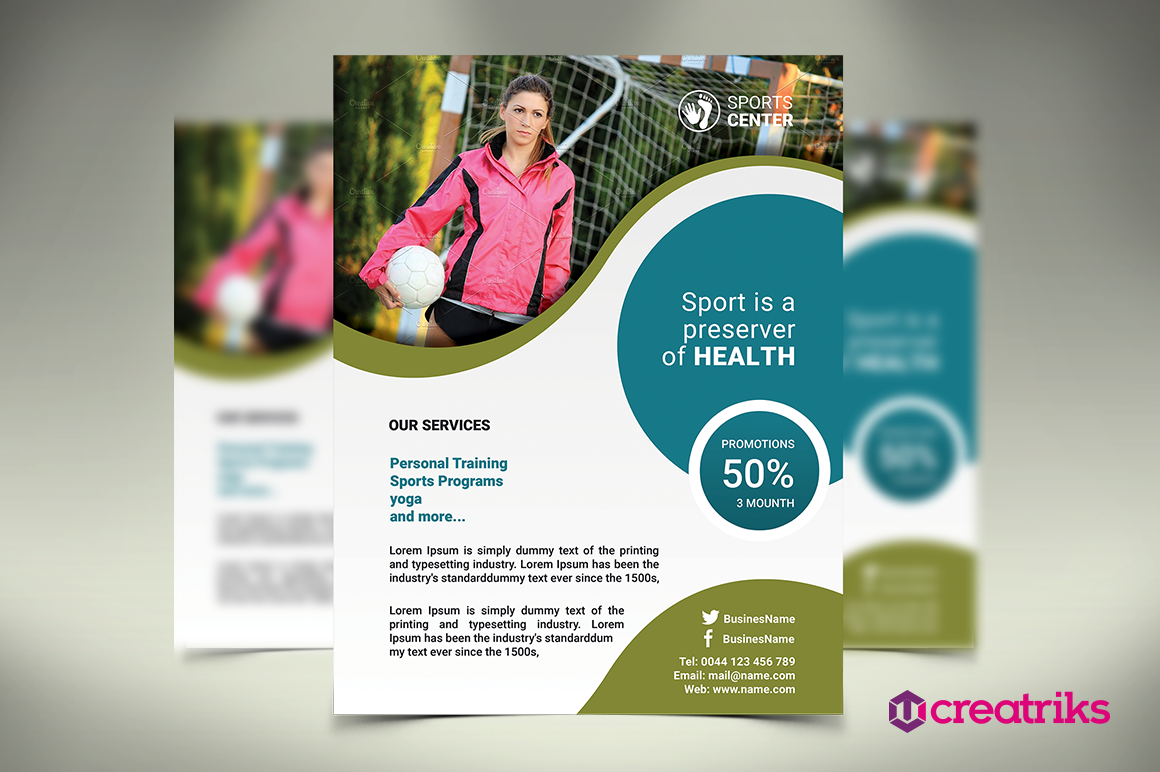 Sport Center, a Flyer Template by Creatricks