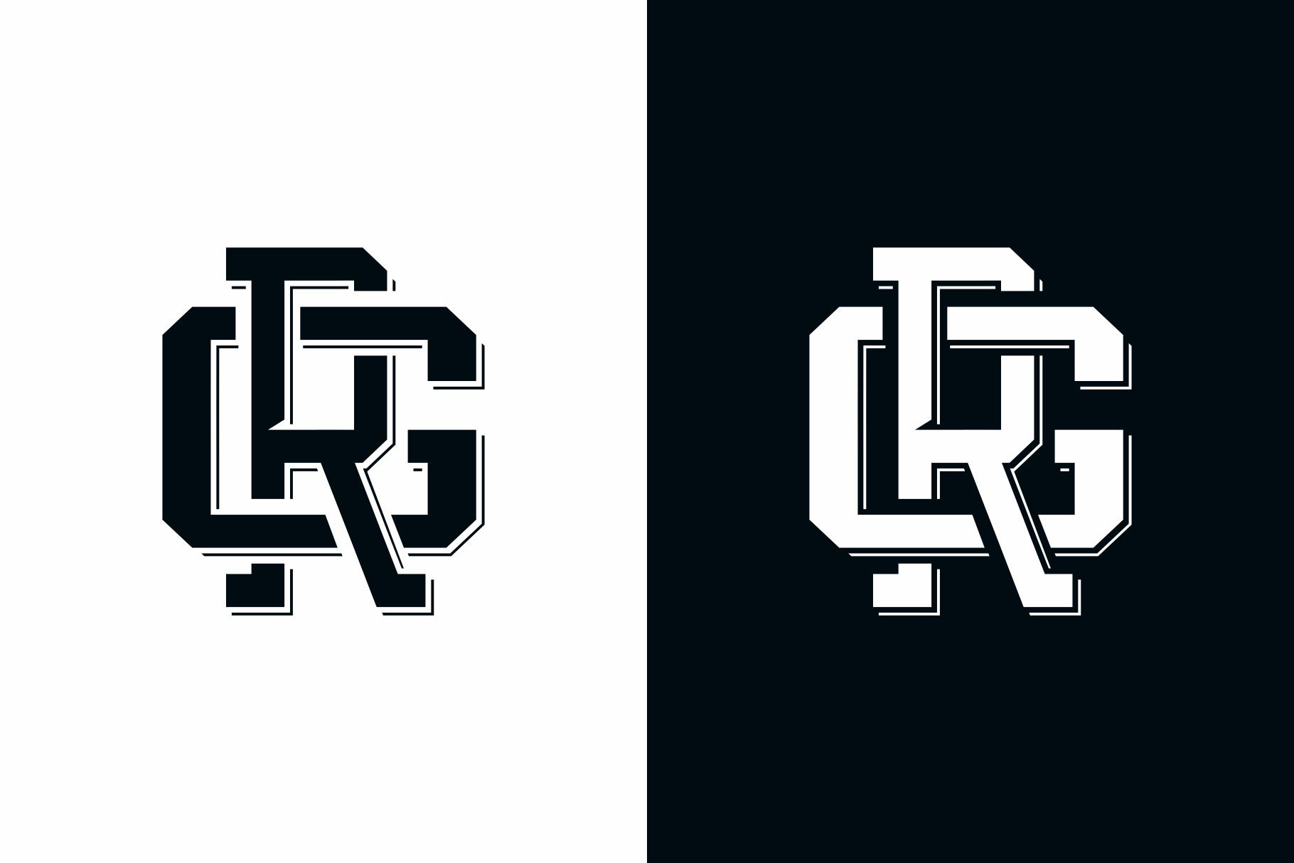 R and G letter typography logo, a Branding & Logo Template by ...