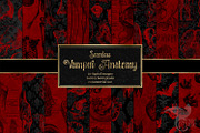 Vampire Anatomy Digital Paper, a Pattern Graphic by Digital Curio