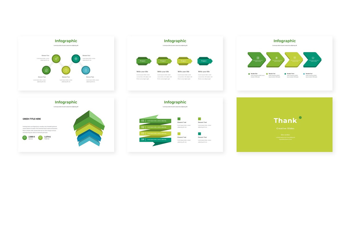 Green - Google Slide Template, a Presentation Template by AQR Studio