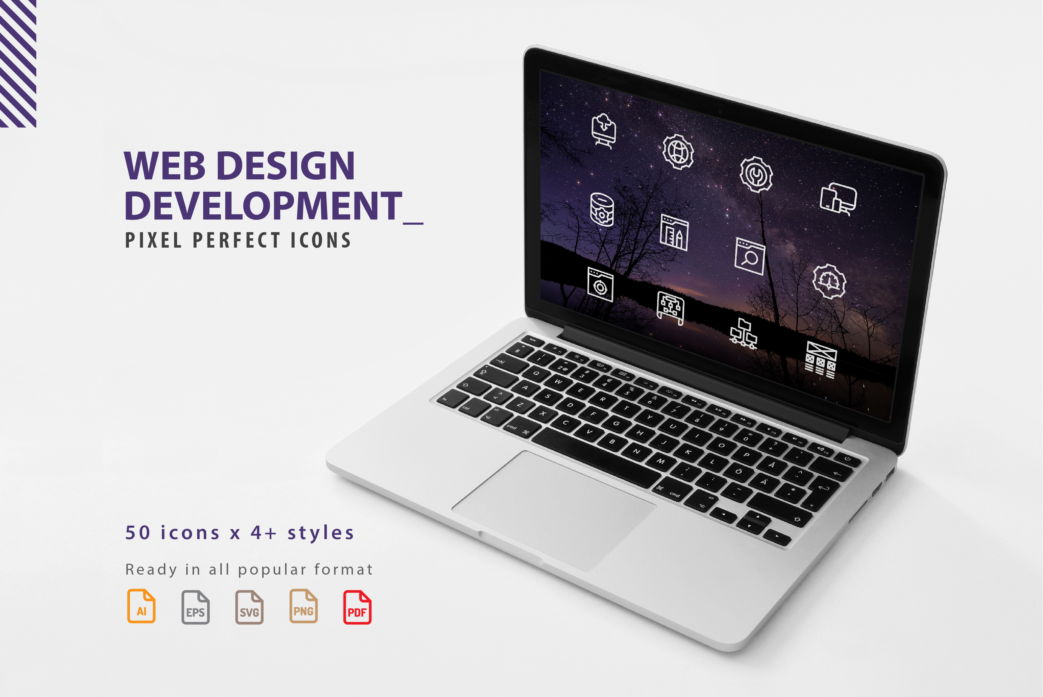 Web Design Development Icons Set, an Icon by kerismaker