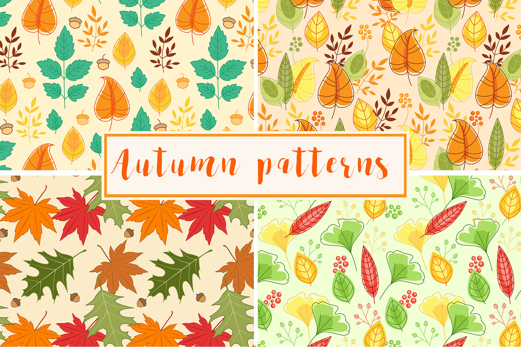 Autumn Seamless Patterns, a Pattern Graphic by Artspace