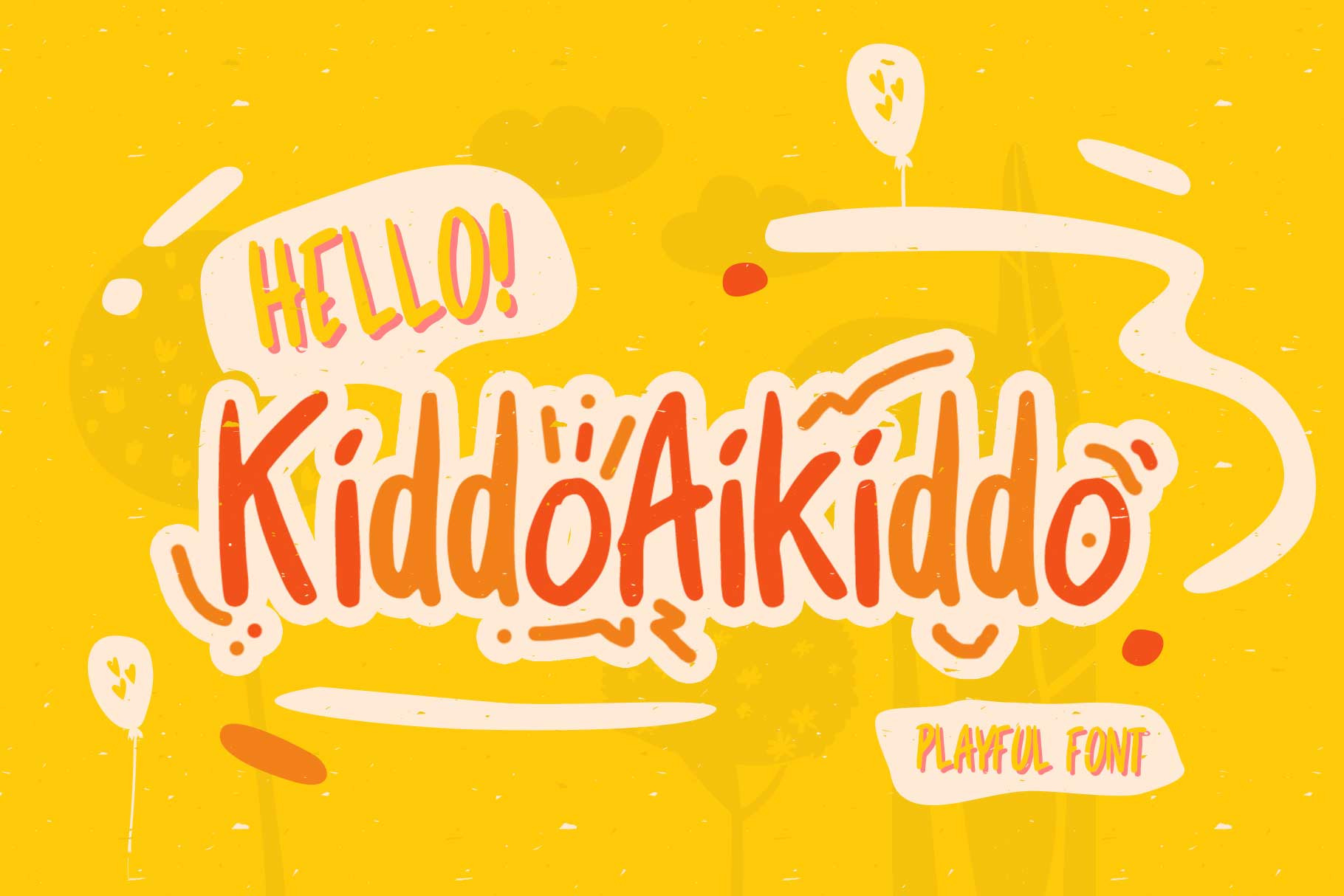 Kiddo Aikiddo, a Font by GRVS Studio