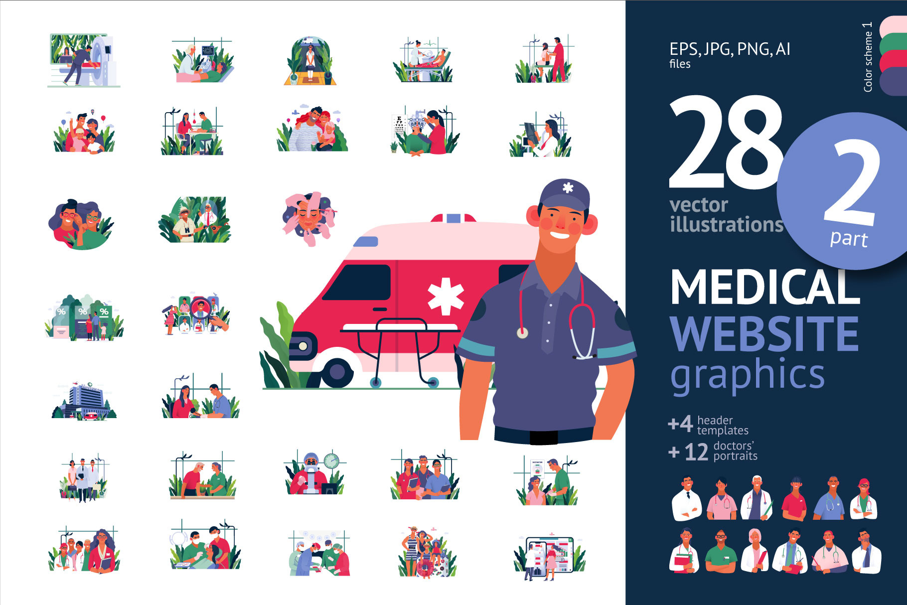 Part 2 Medical website illustrations, a Healthcare Illustration by ...