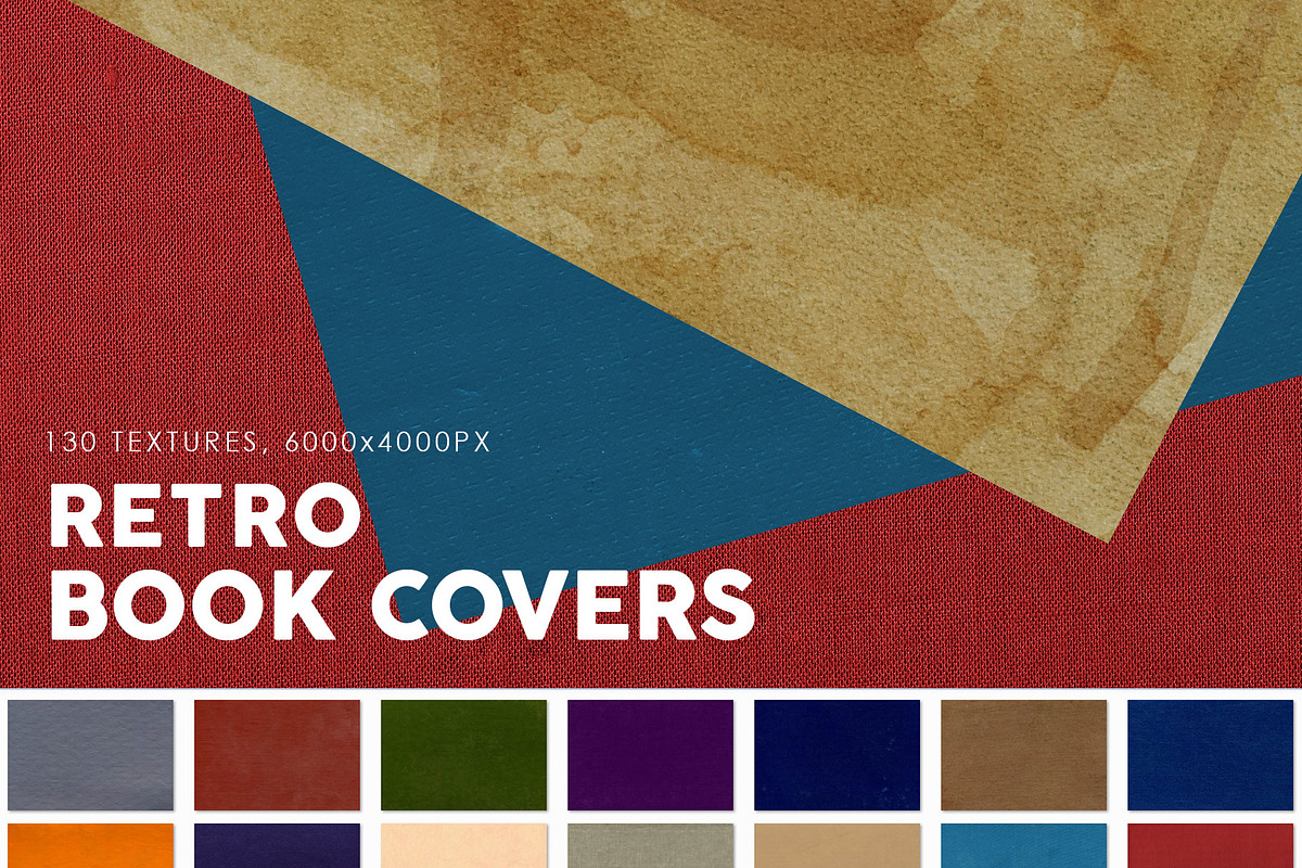 130 Retro Book Covers, a Texture Graphic by ArtistMef