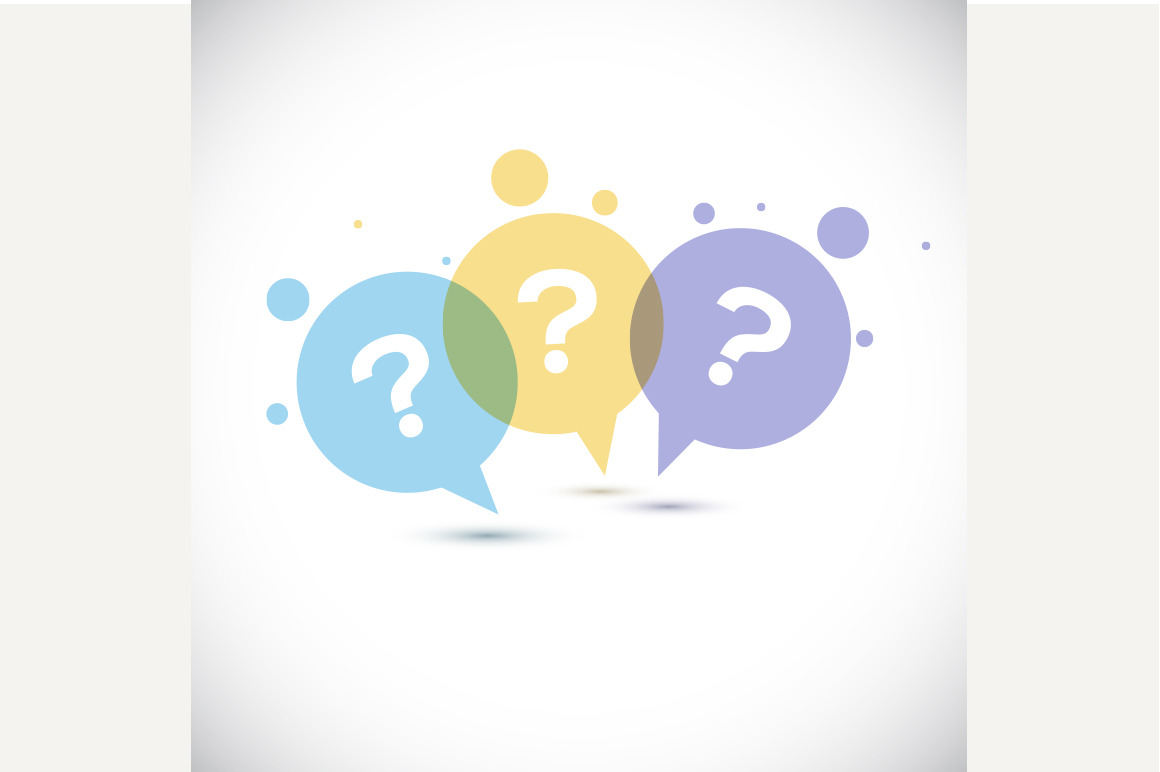 Modern Question mark icon, a Background Graphic by Shanvood art