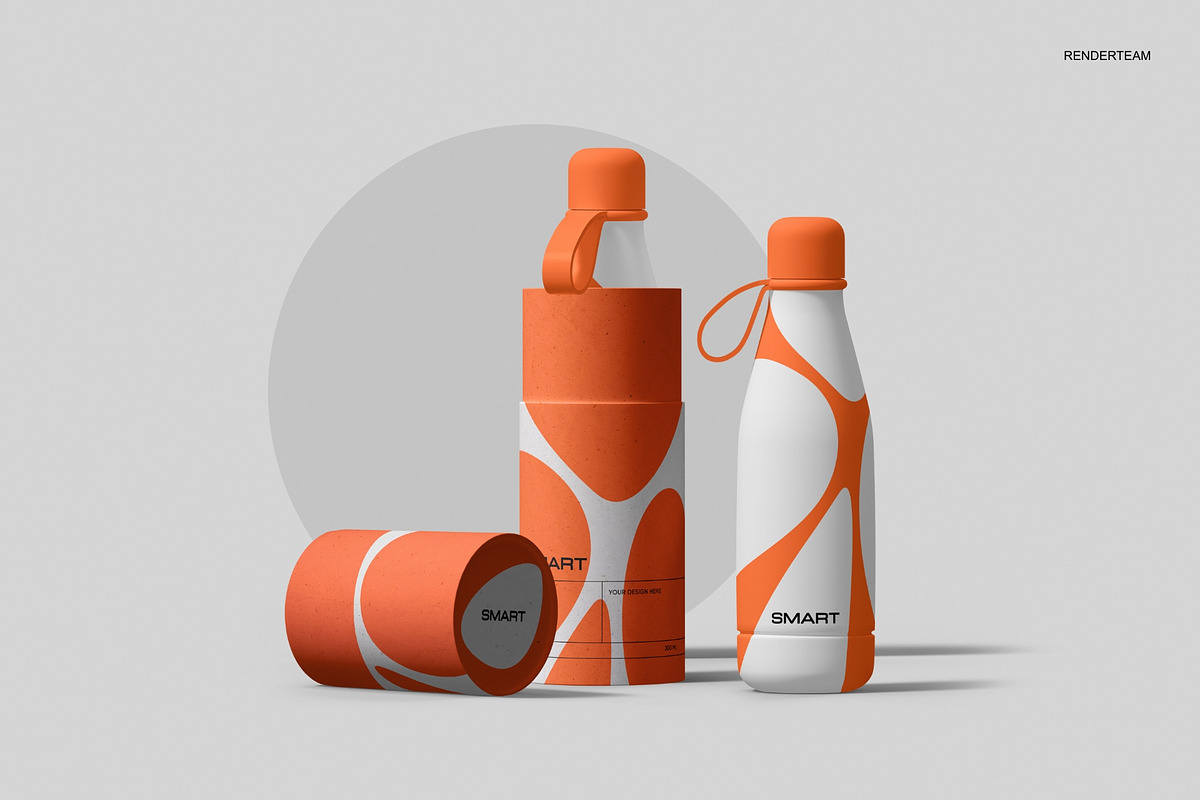 Tube and Bottle Mockup Set (8 PSD)