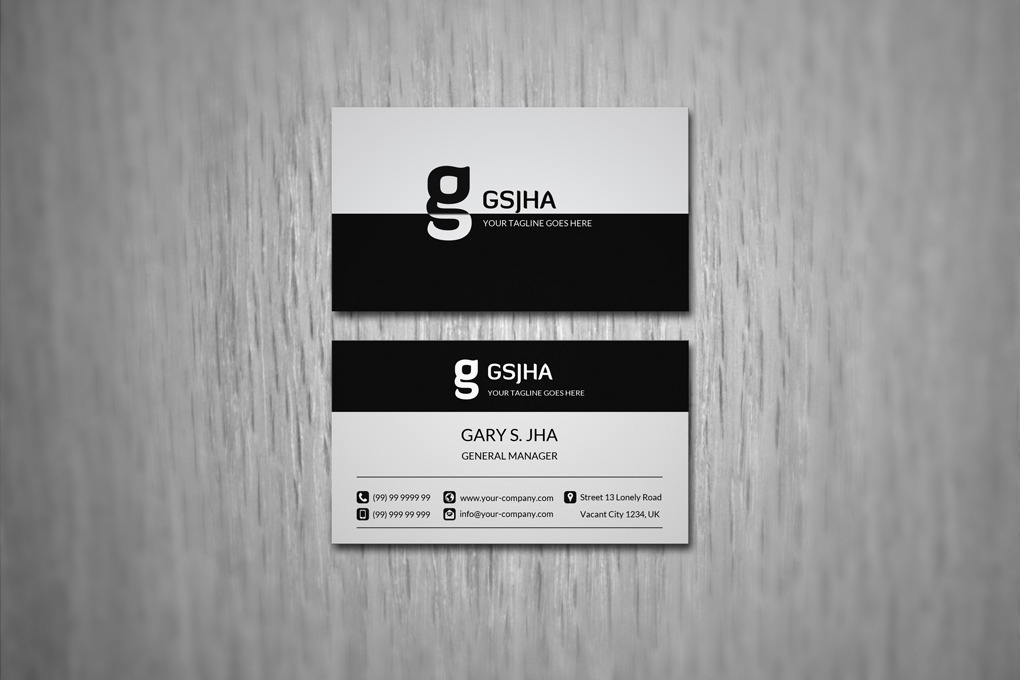 Big Corporate Business Card, a Business Card Template by gsjha