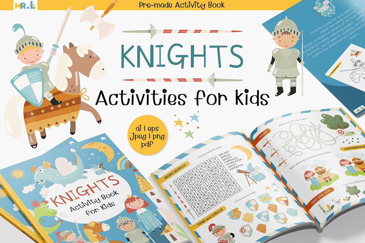 KNIGHTS Activity Book for Kids