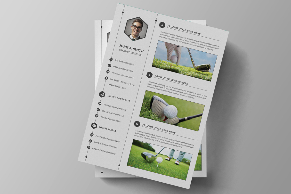 Smart Resume CV Set, a Resume Template by SNIPESCIENTIST