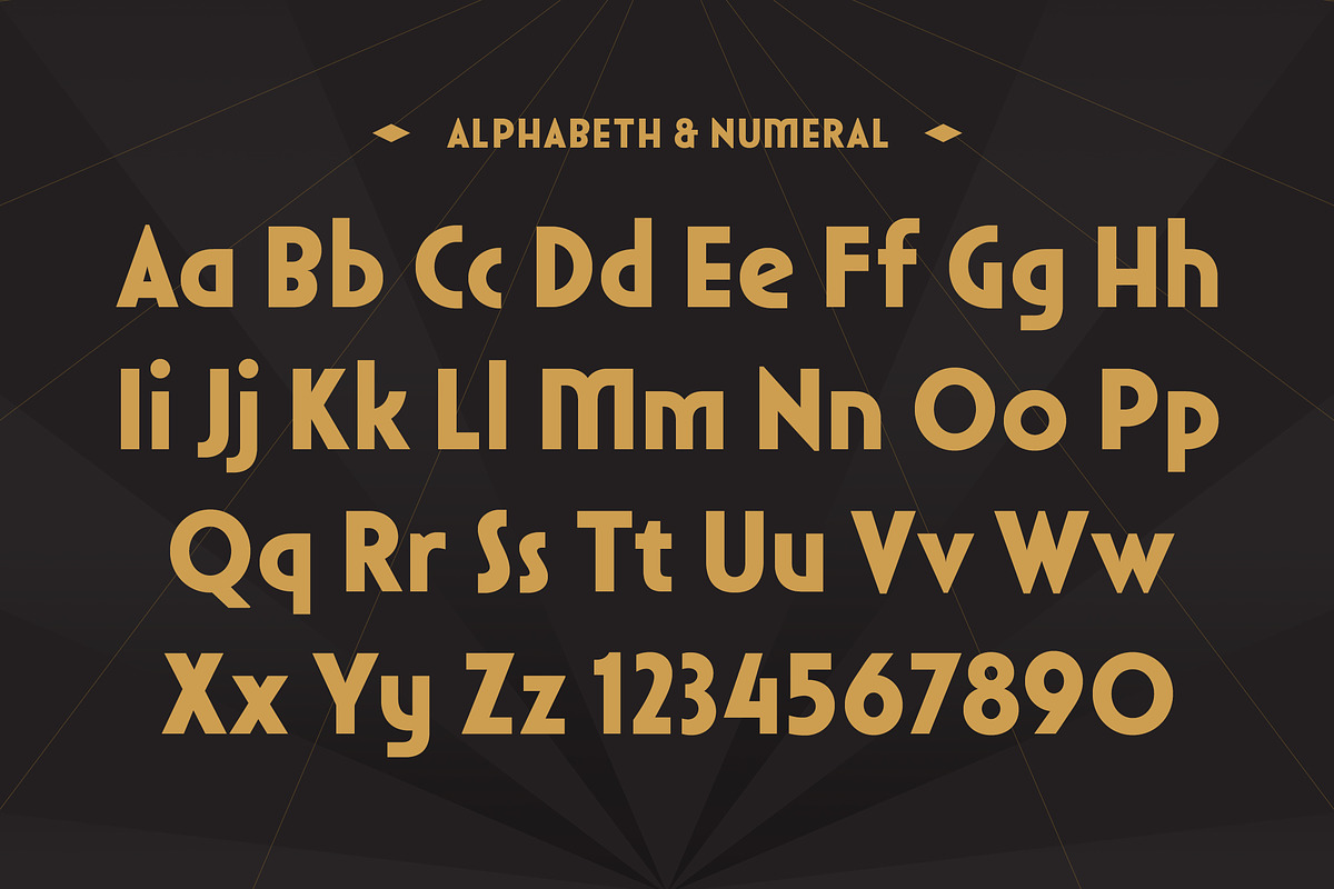 Silvadeco - Modern Art Deco Font, a Sans Serif Font by Typia Nesia ...