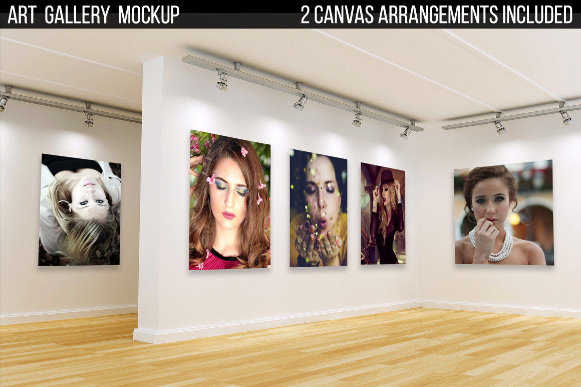 Art Gallery Mock-up, a Mockup by aivos | Creative Market