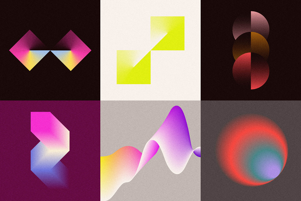 Blender 2: 160 Gradient Blend Shapes, an Object Graphic by RuleByArt