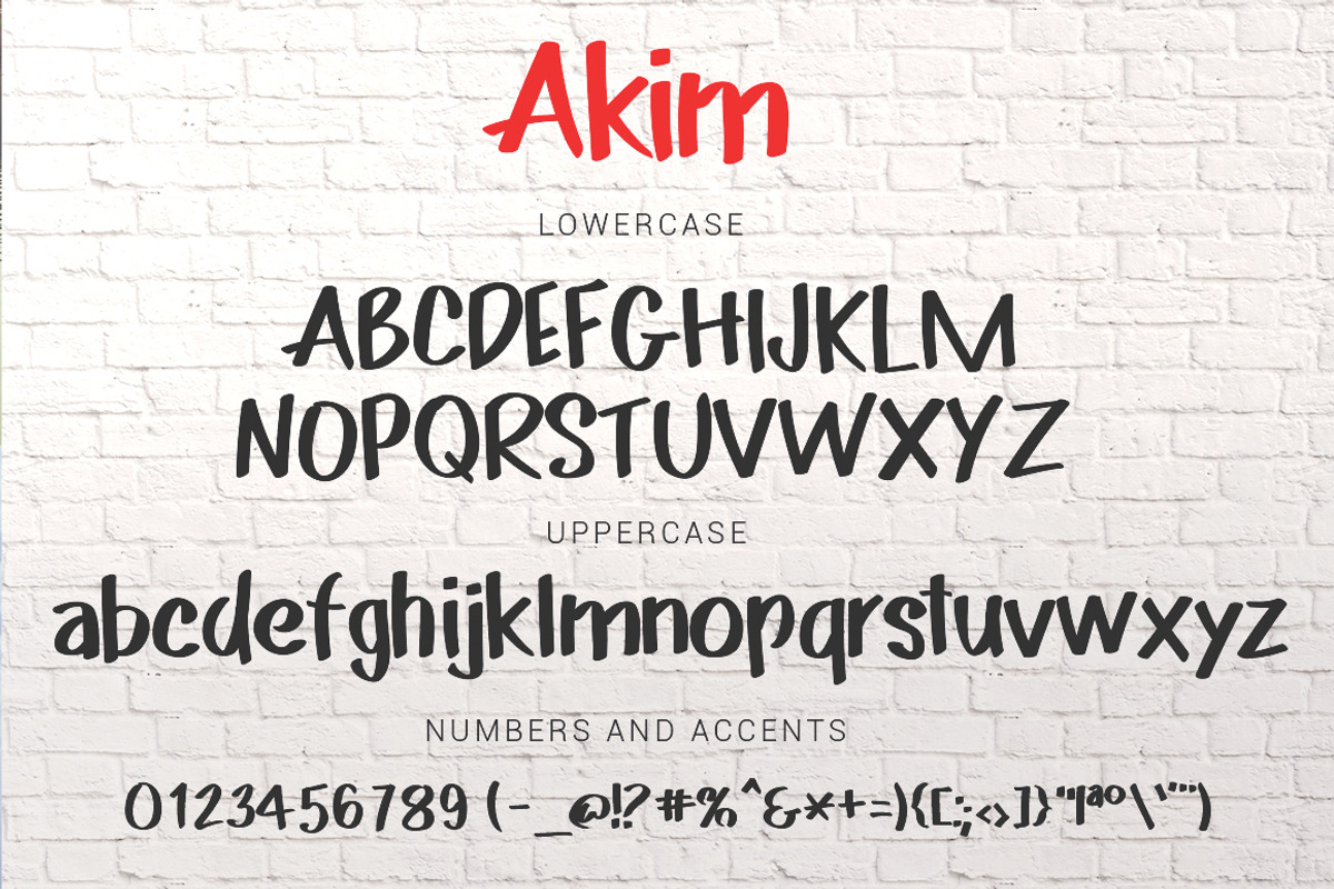 Akim Marker Typeface, a Script Font by SmartDesigns