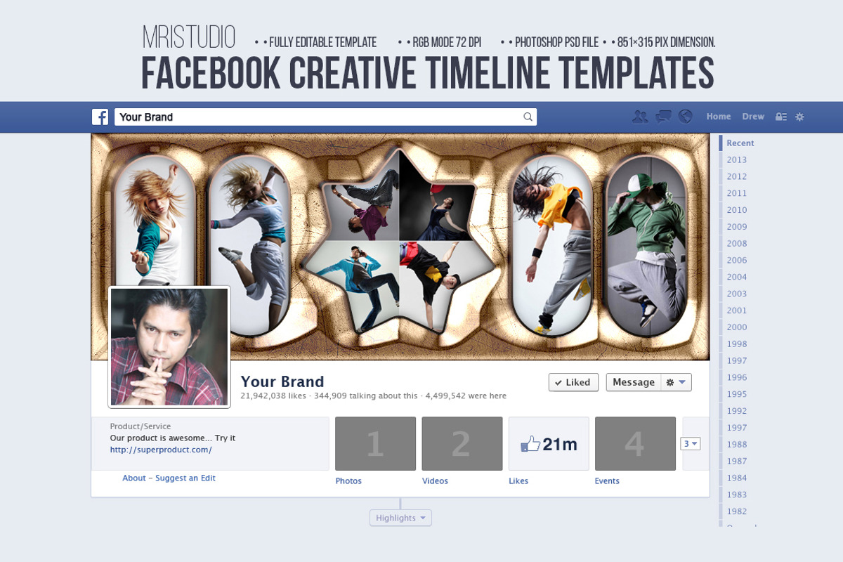Facebook Timeline Timeline Cover, a Websites & App Template by MRI STUDIO