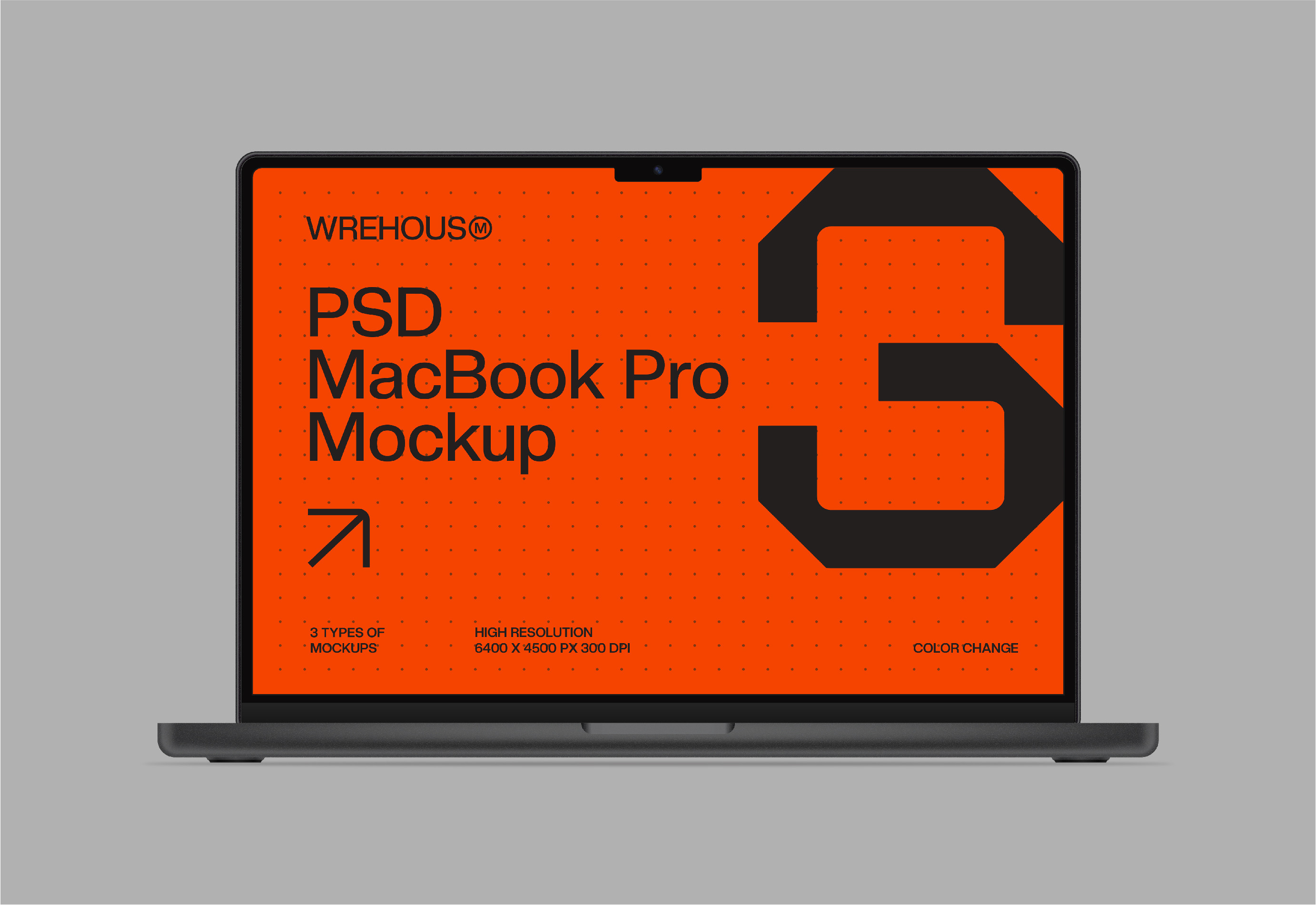 3 MacBook Pro Mockups P.03, a Mac Mockup by FlatDesign1