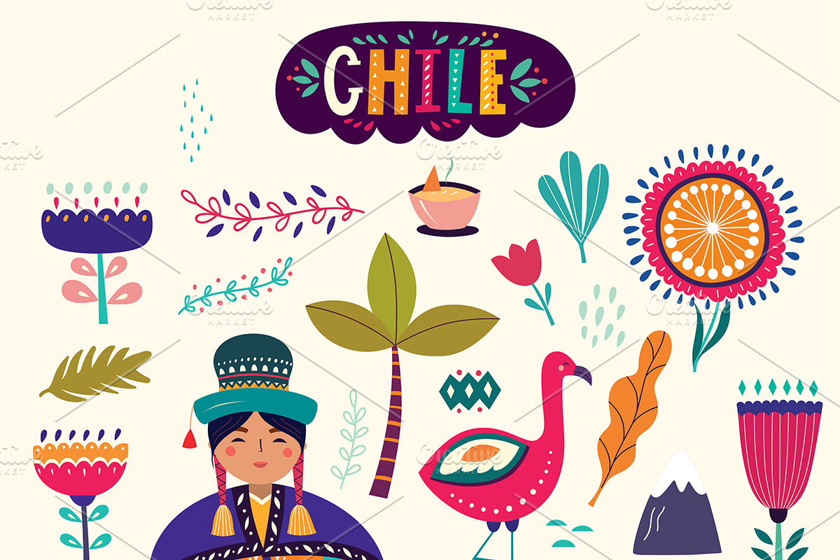 Chile Collection, an Animal Illustration by MoleskoStudio