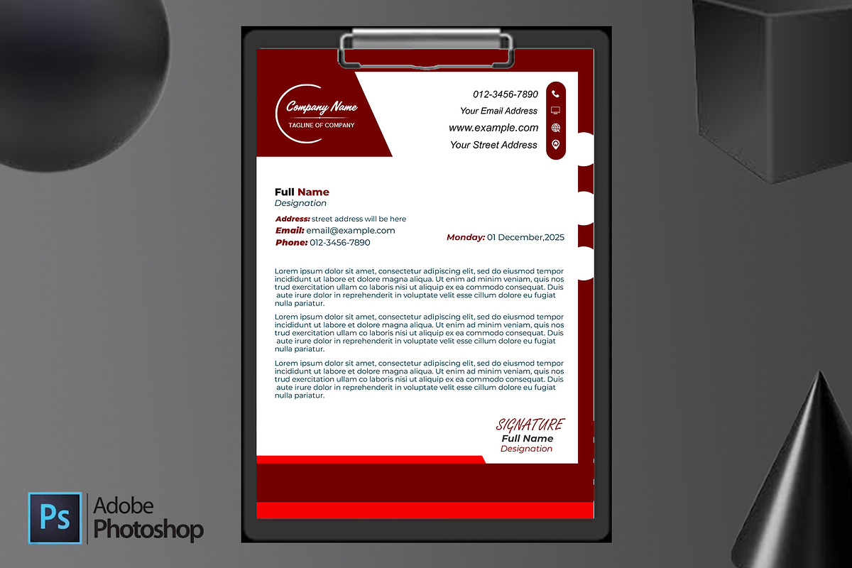 Branding Letterhead Template
