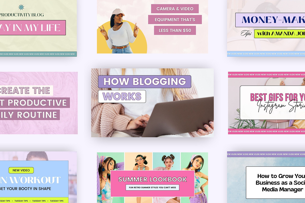 Canva YouTube Thumbnail Templates