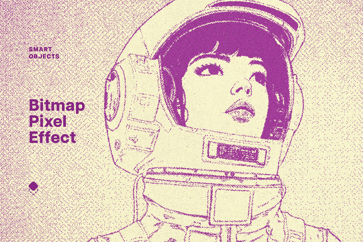 Bitmap Pixel Photo Effect, a Layer Style Add-On by Design Squad