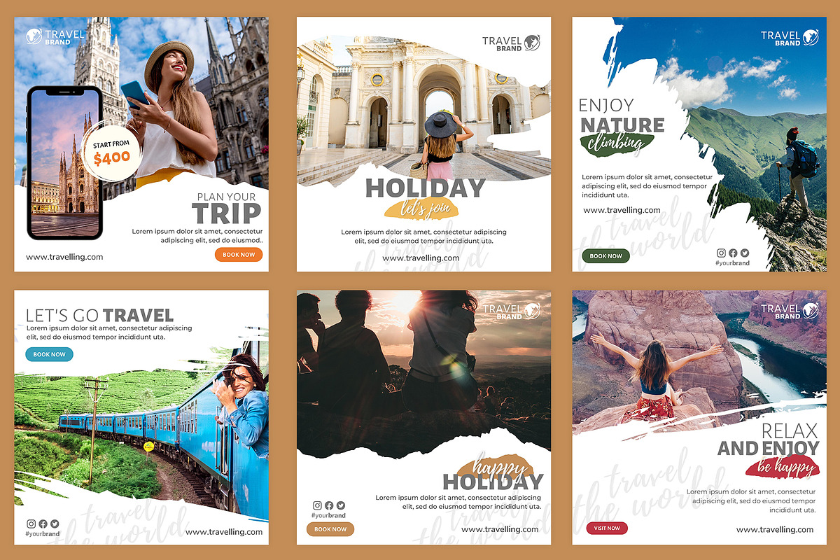Canva instagram Travel Template, a Social Media Template by illycreative