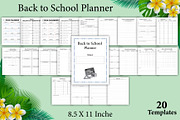 Editable Back to School planner KDP