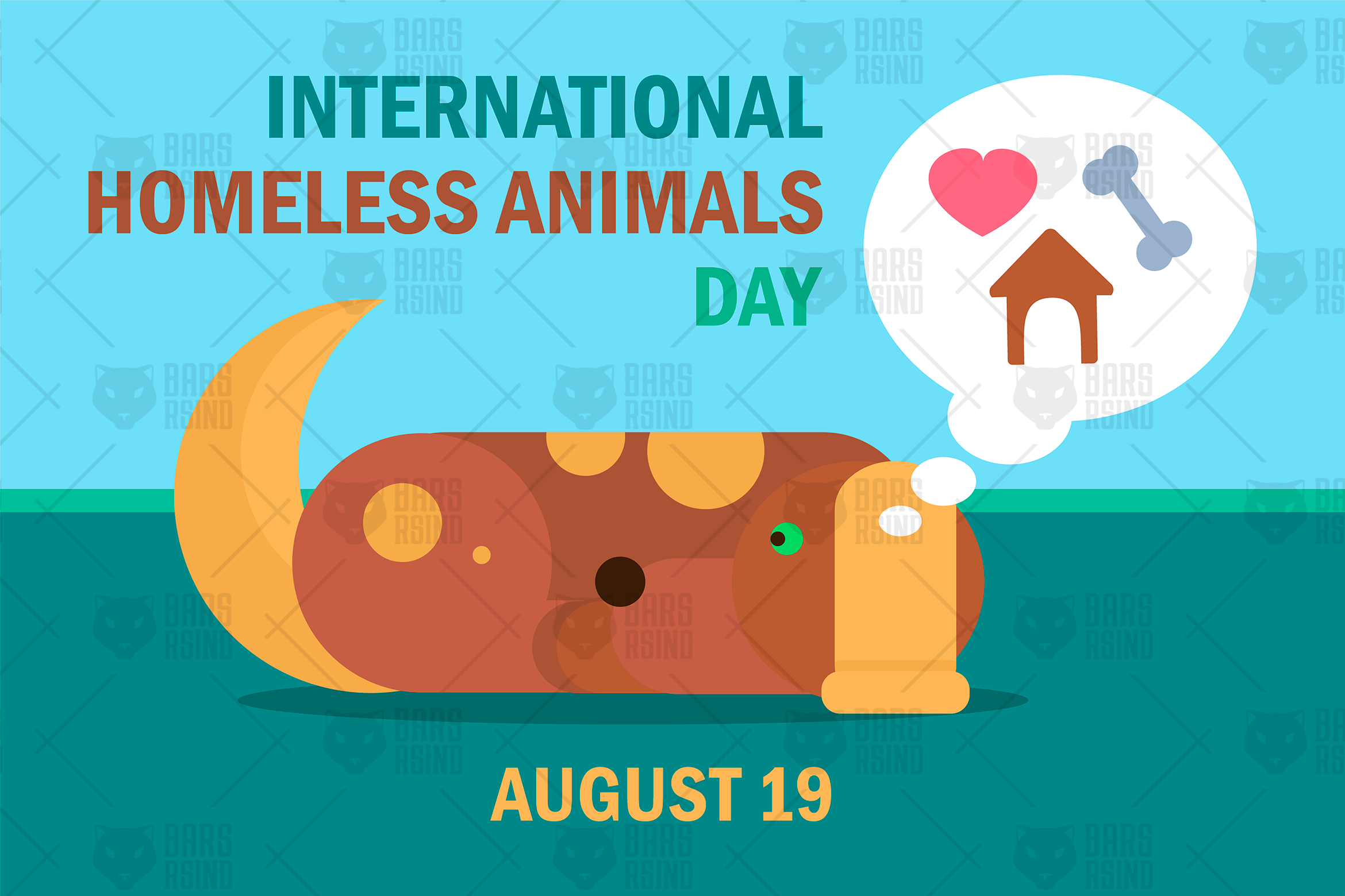 International Homeless Animal Day | Animal Illustrations ~ Creative Market