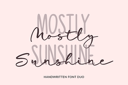 That Girl Font Duo, a Script Font by theinkaffair