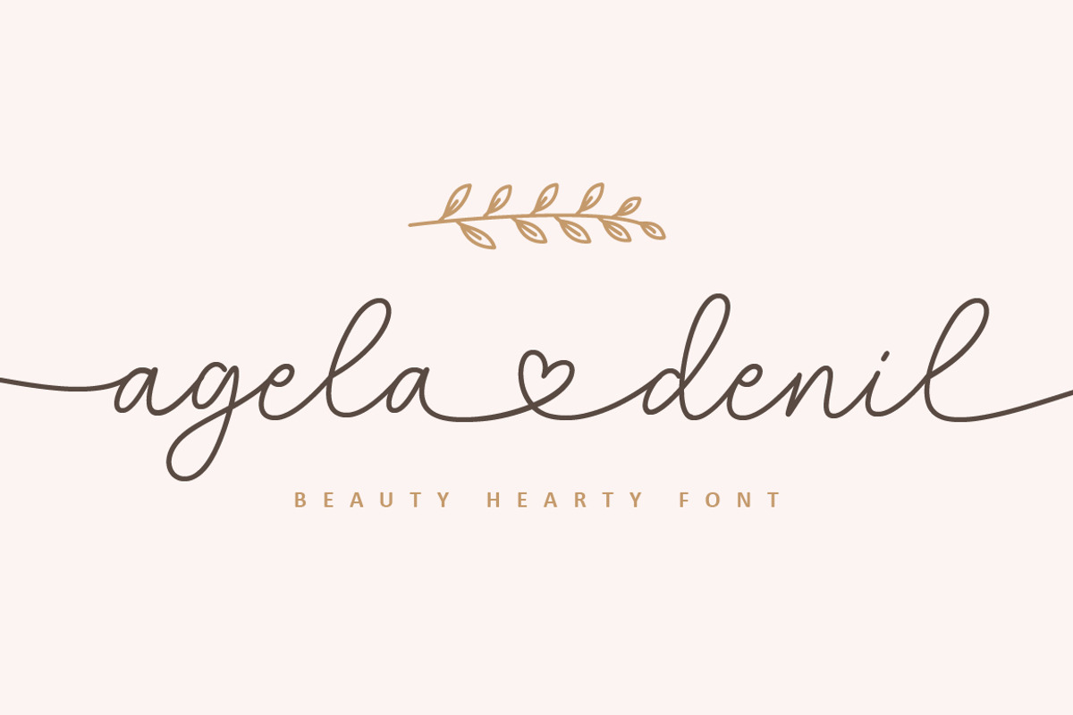 Beauty Hearty - Heart Swashes Font