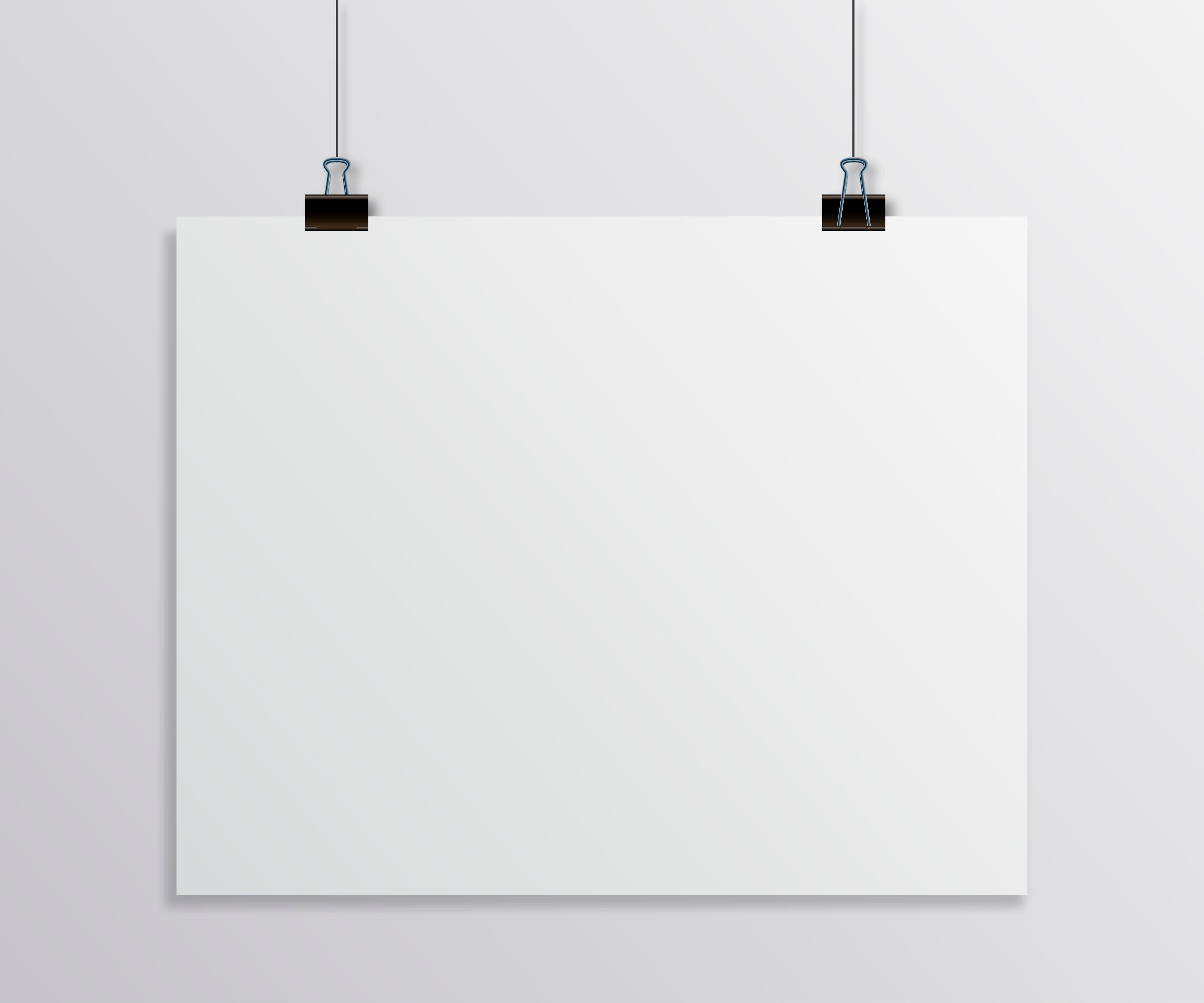 Hanging paper poster, a Print Template by vivat